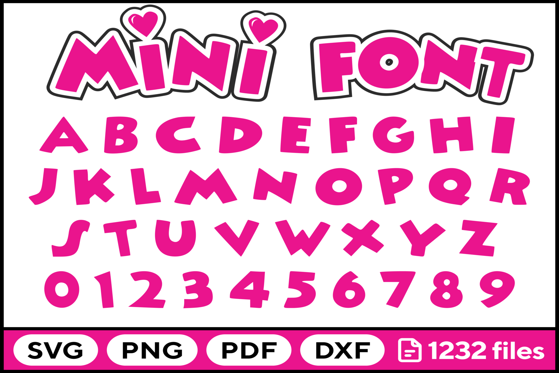 Mouse Font Svg Png Pdf Dxf Alphabet, an Object Graphic by Custom Fonts ...