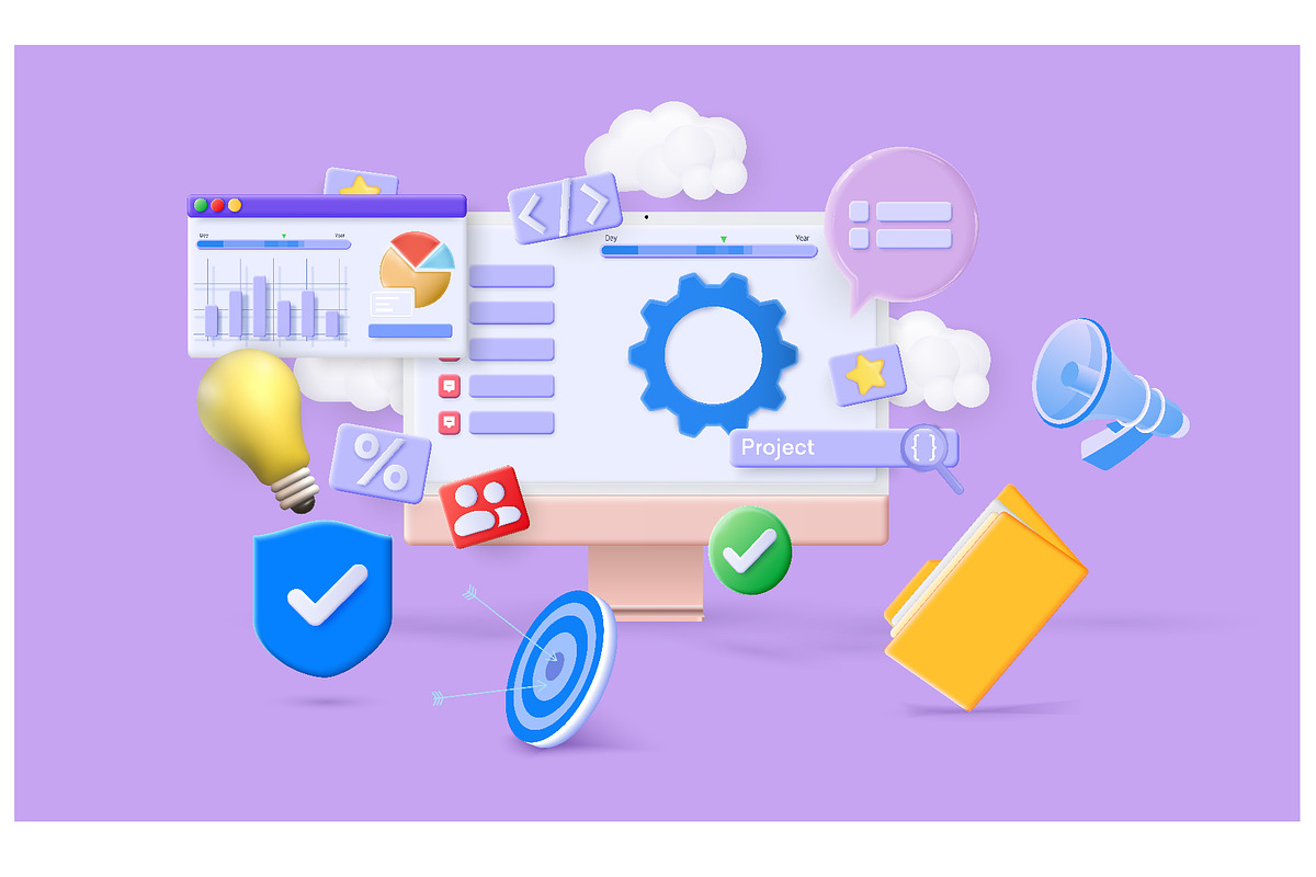 SEO optimization web analytics | Creative Market
