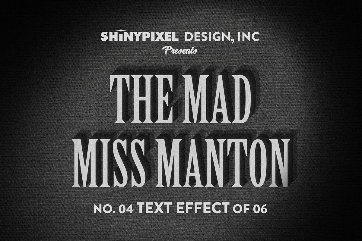 Old Movie Title Text Effect, a Brushes & More by ShinyPixel
