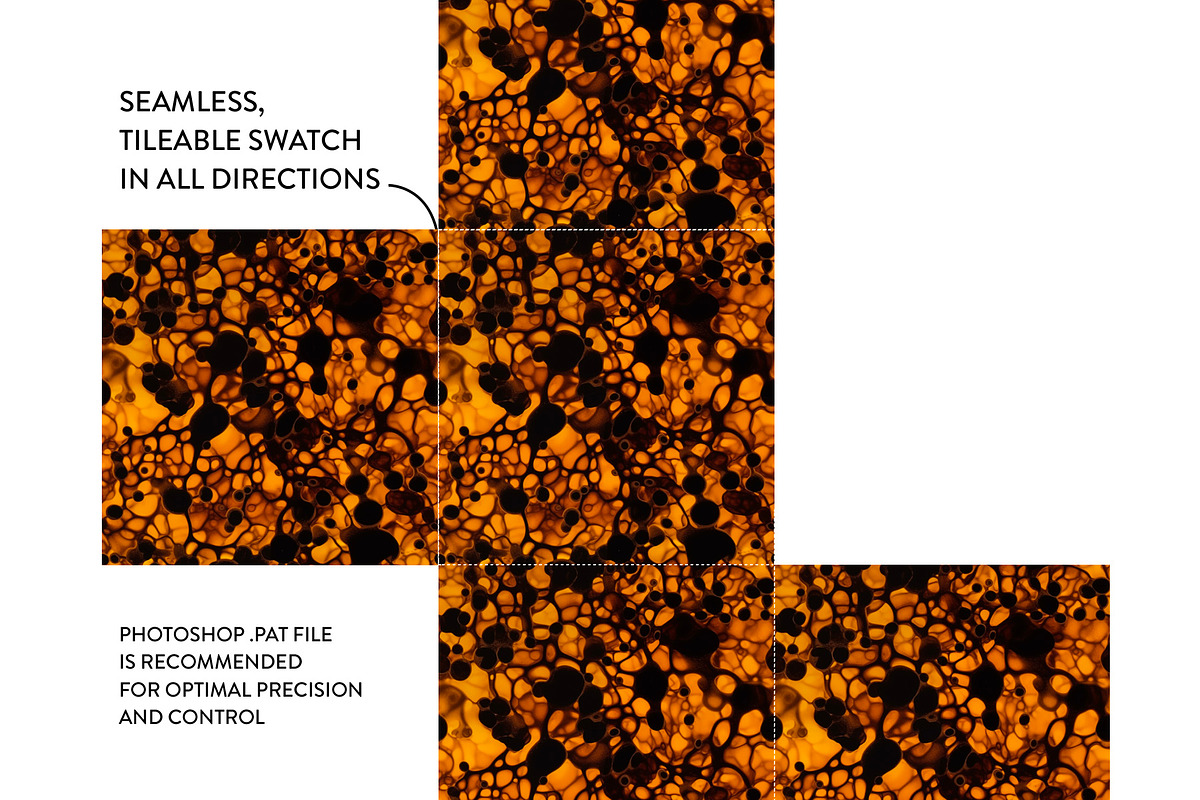 Tortoiseshell Resin Cells Pattern, a Pattern Graphic by Leysa Flores