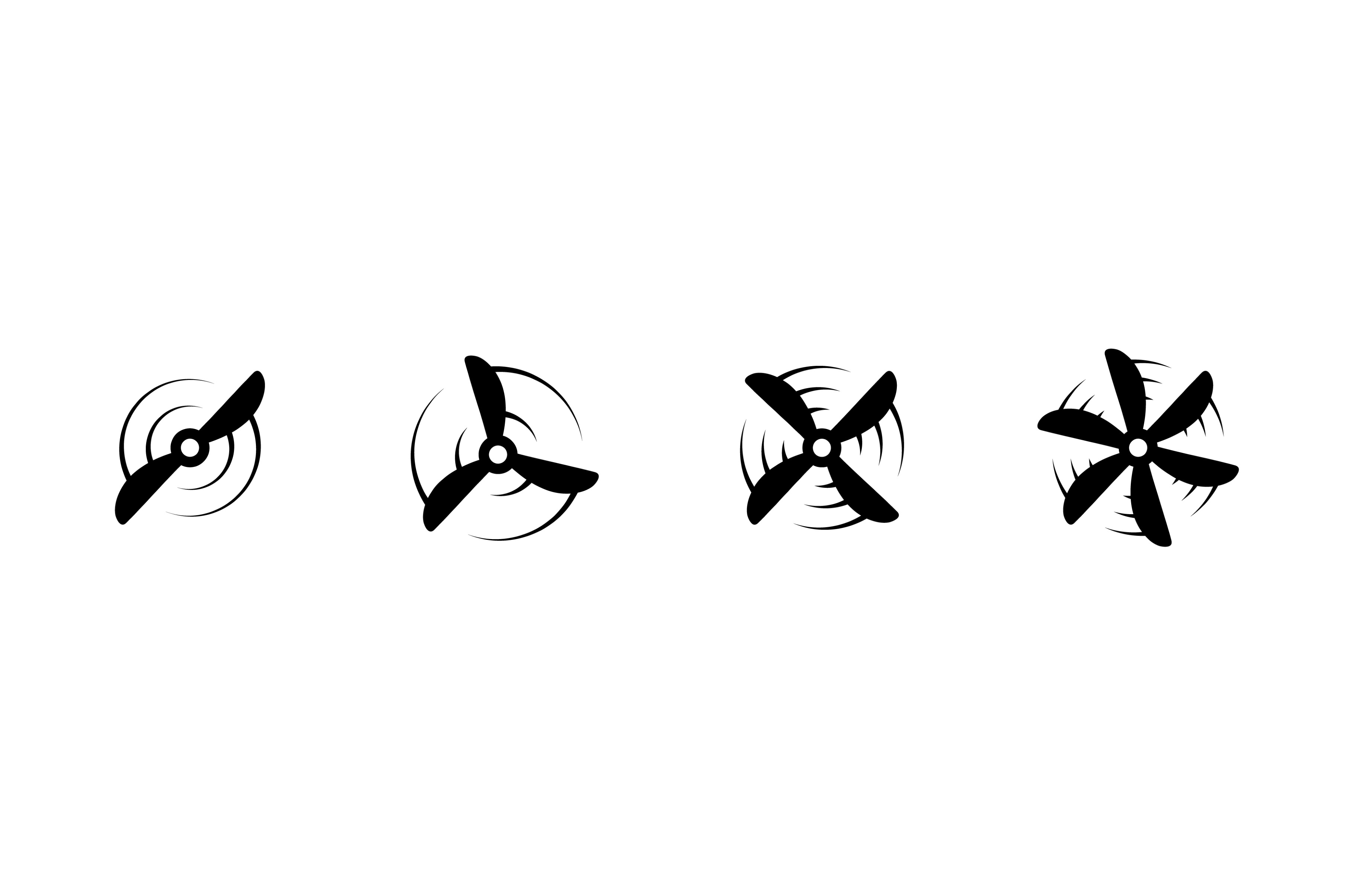 Airplane propellers with motion, a Transportation Illustration by ...