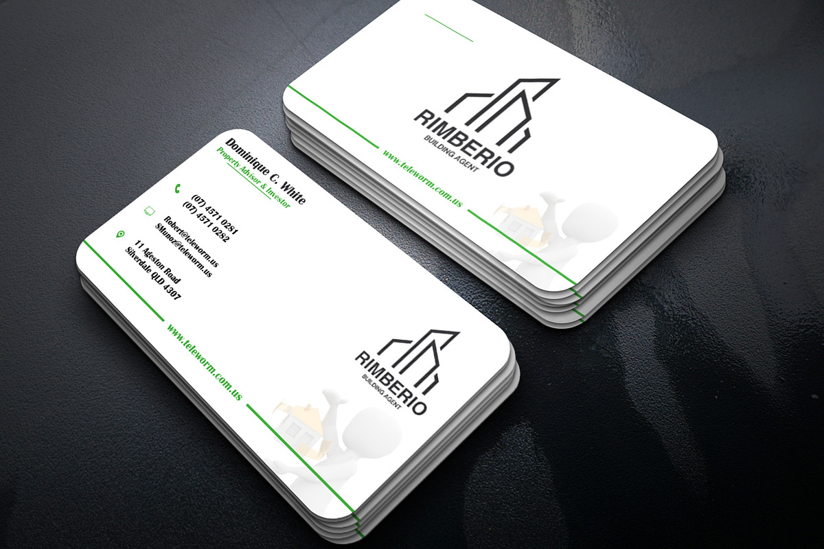 Editable Double-Sided Card PSD Template