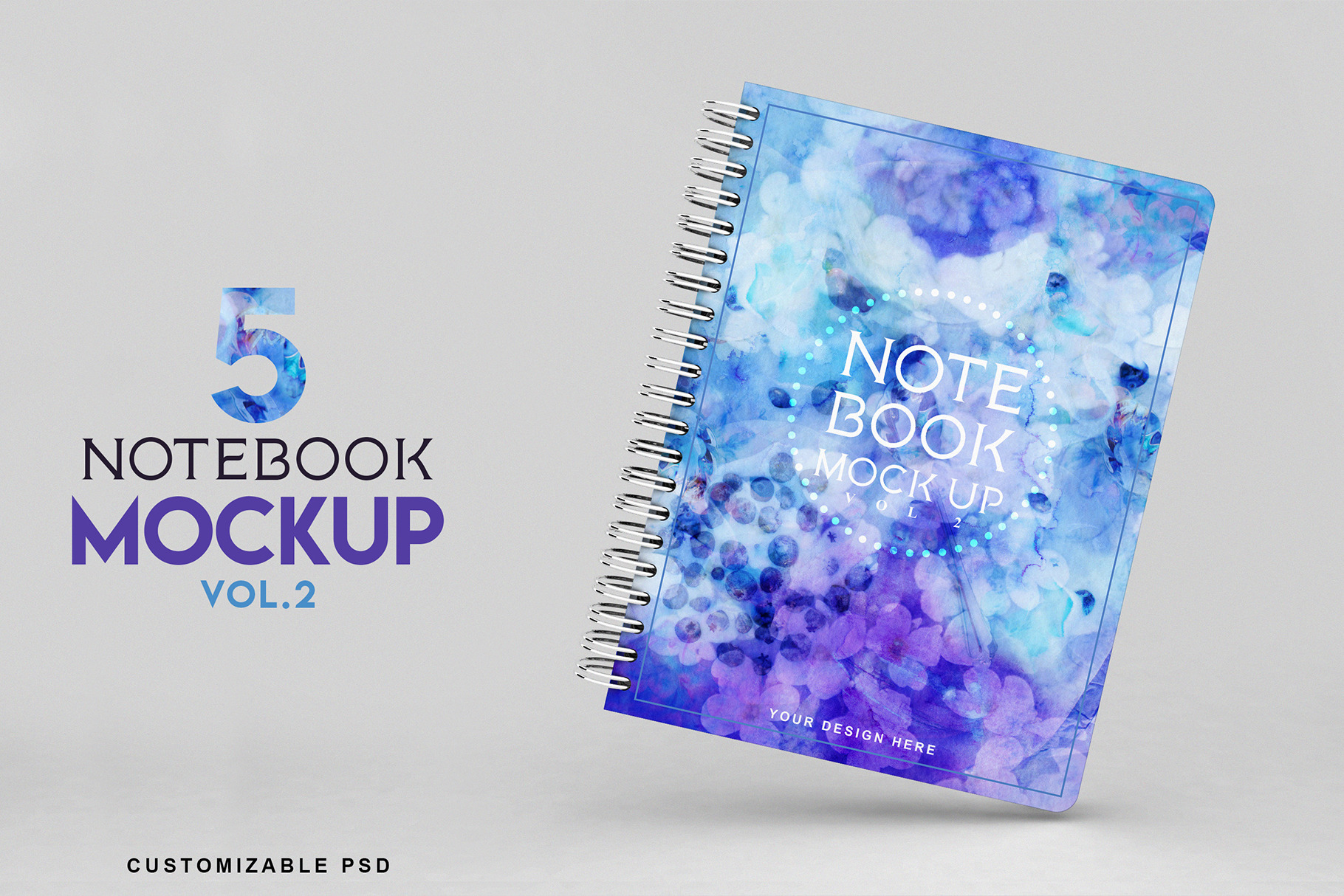 Notebook Mockup Vol 2, a Print Template by Honnum Graphic Art ...