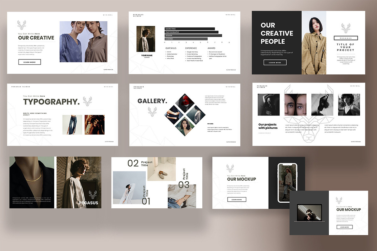 Pegasus Powerpoint Template, a Presentation Template by casanovastudio