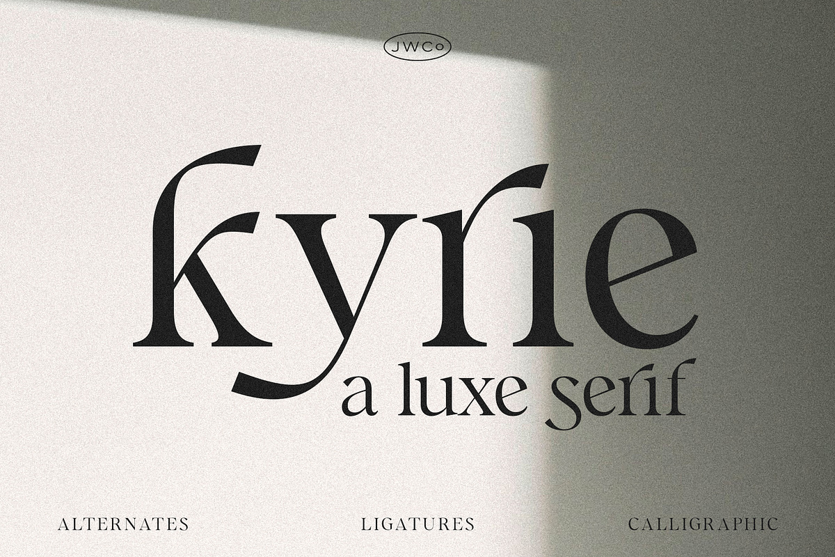 Kyrie: A Luxe Calligraphic Serif, a Serif Font by Jen Wagner Co