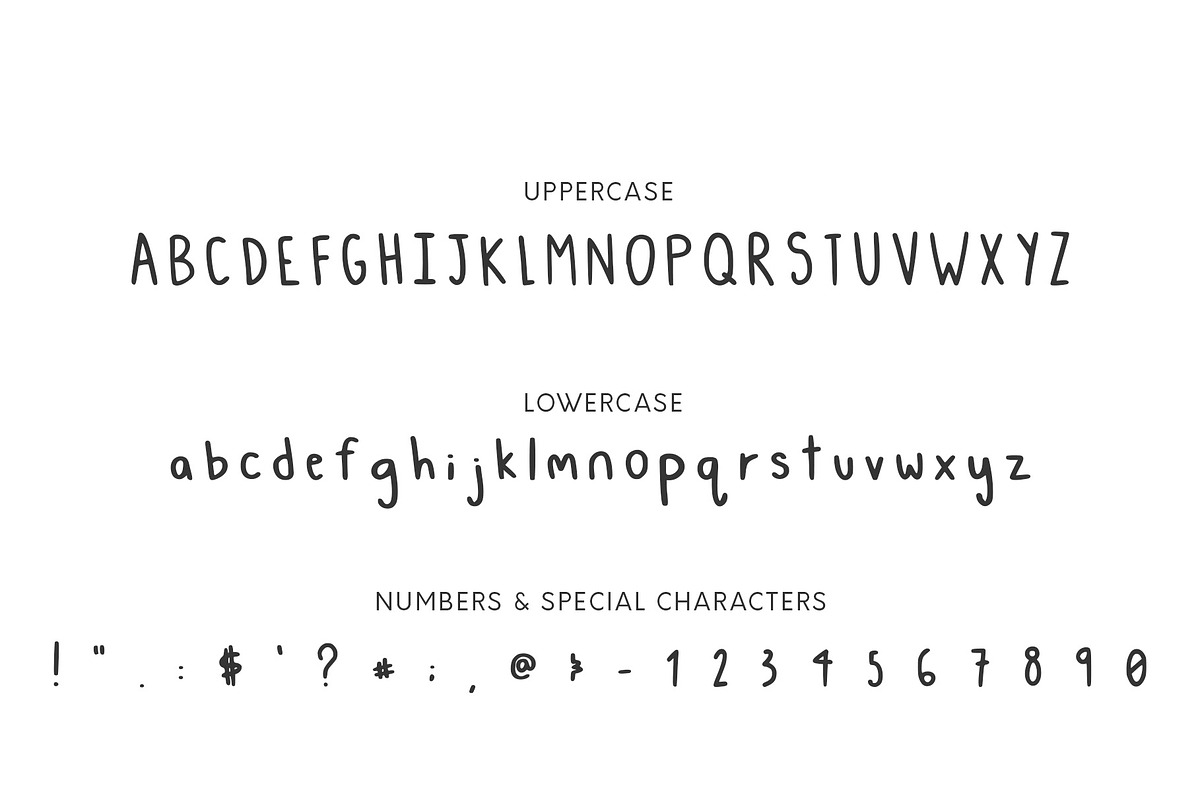 Peanut Brittle, A Hand-Lettered Font, a Sans Serif Font by denofdreamers