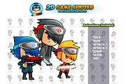 2D Game Character Sprites, an Illustration by DionArtworks