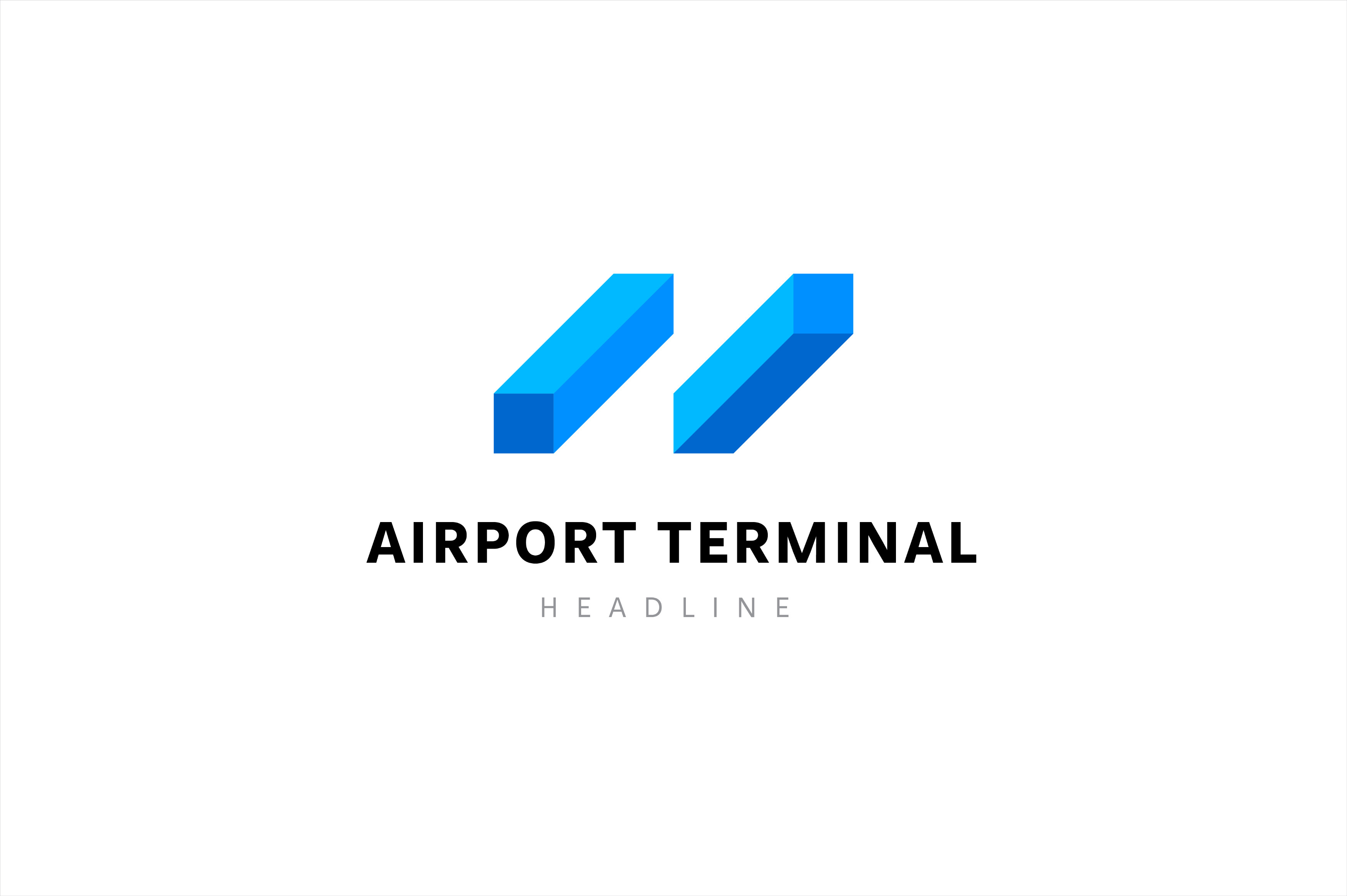 Airport terminal logo template., a Branding & Logo Template by Anton ...