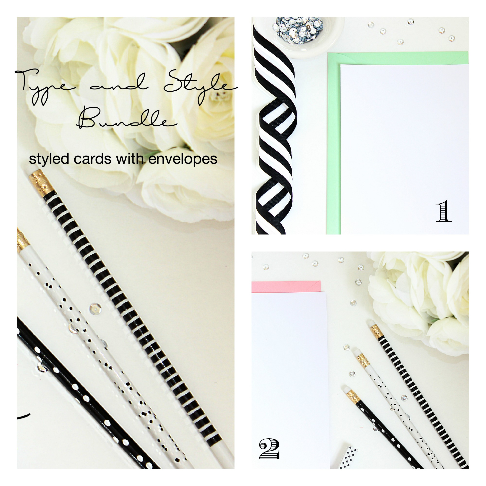 Styled Card Mock Up | Stock Photo, a Print Template by Type & Style