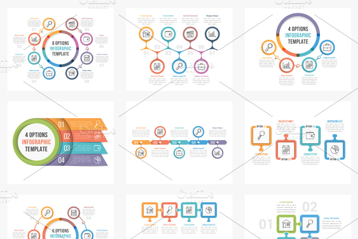 35 Infographic Templates Bundle, a Templates & Theme by PixMarket ...