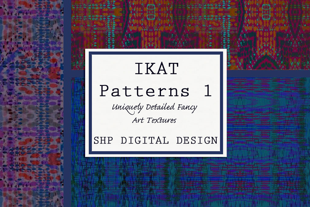 Ikat Ethnic Pattern Tile Set 1, a Pattern Graphic by SHP Digital Design