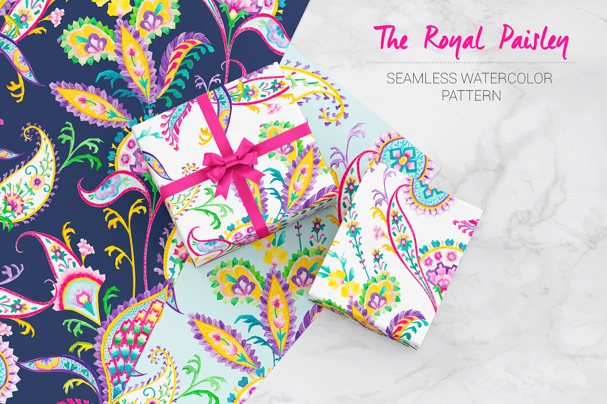 The Royal Paisley, a Pattern Graphic by TSTUDIO