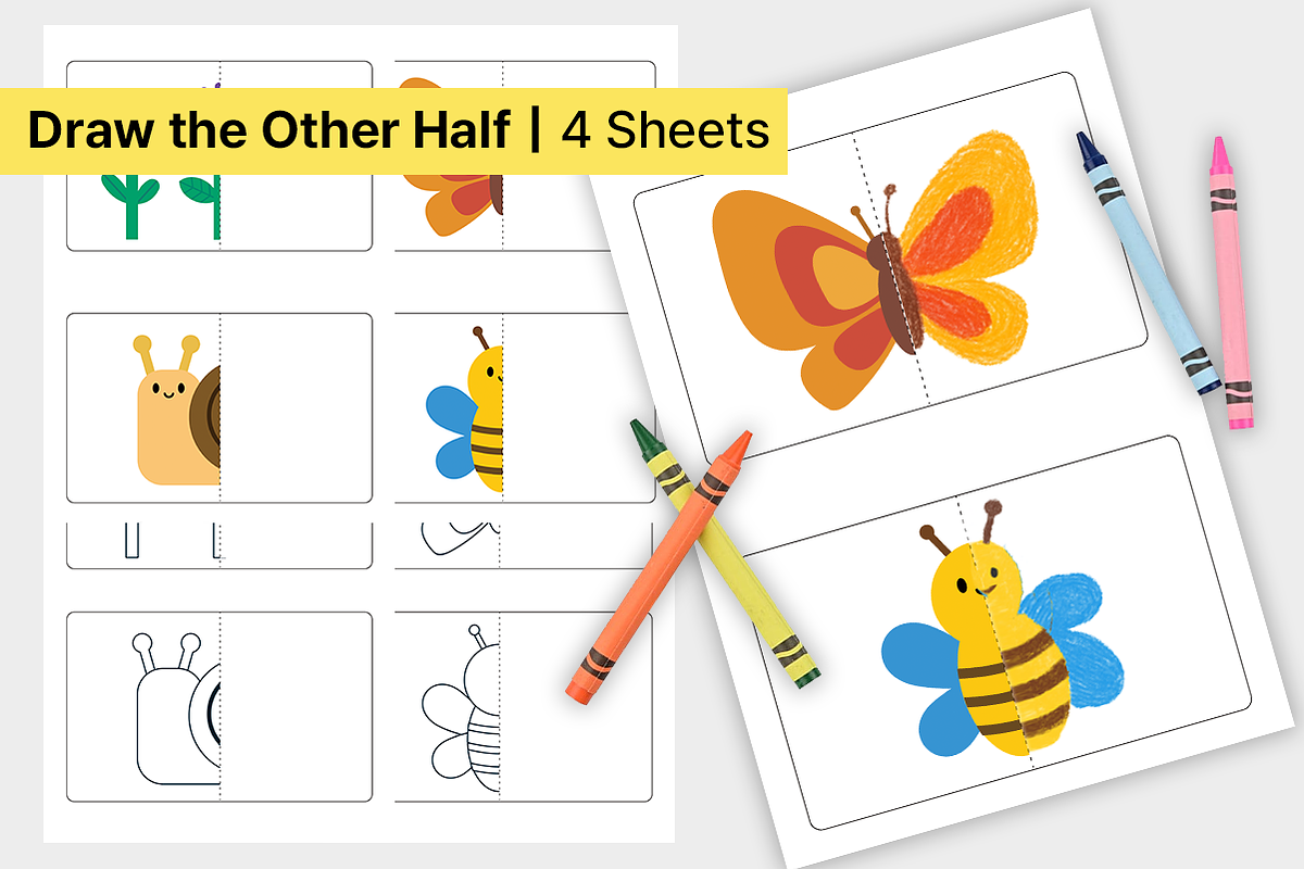 Spring Insects Kids Crafts, an Education Illustration by DRAWINART