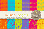 Music Digital Papers | Graphic Patterns ~ Creative Market