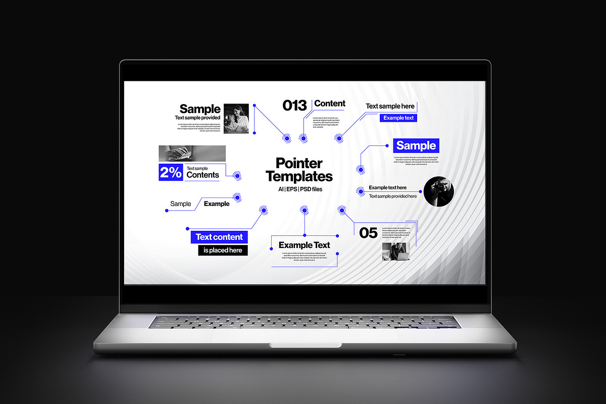 Text Pointer Elements, an Object Graphic by DesignerCandies