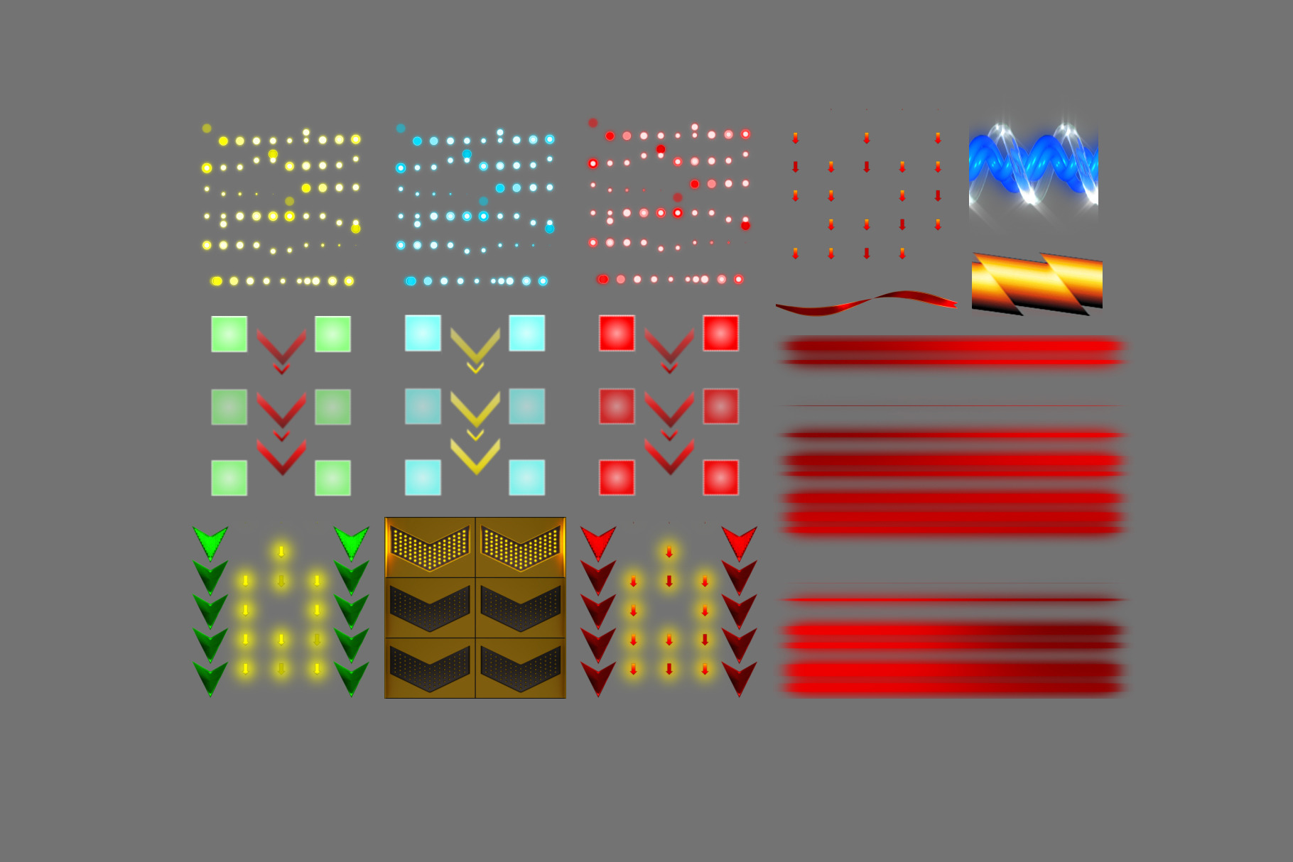 Arrows and blinking effects, a Pattern Graphic by Beatheart Creative Studio