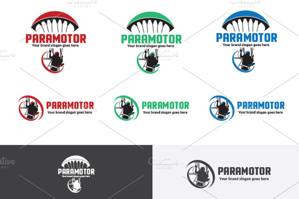 Paramotor Logo, a Branding & Logo Template by WheelieMonkey | Creative ...
