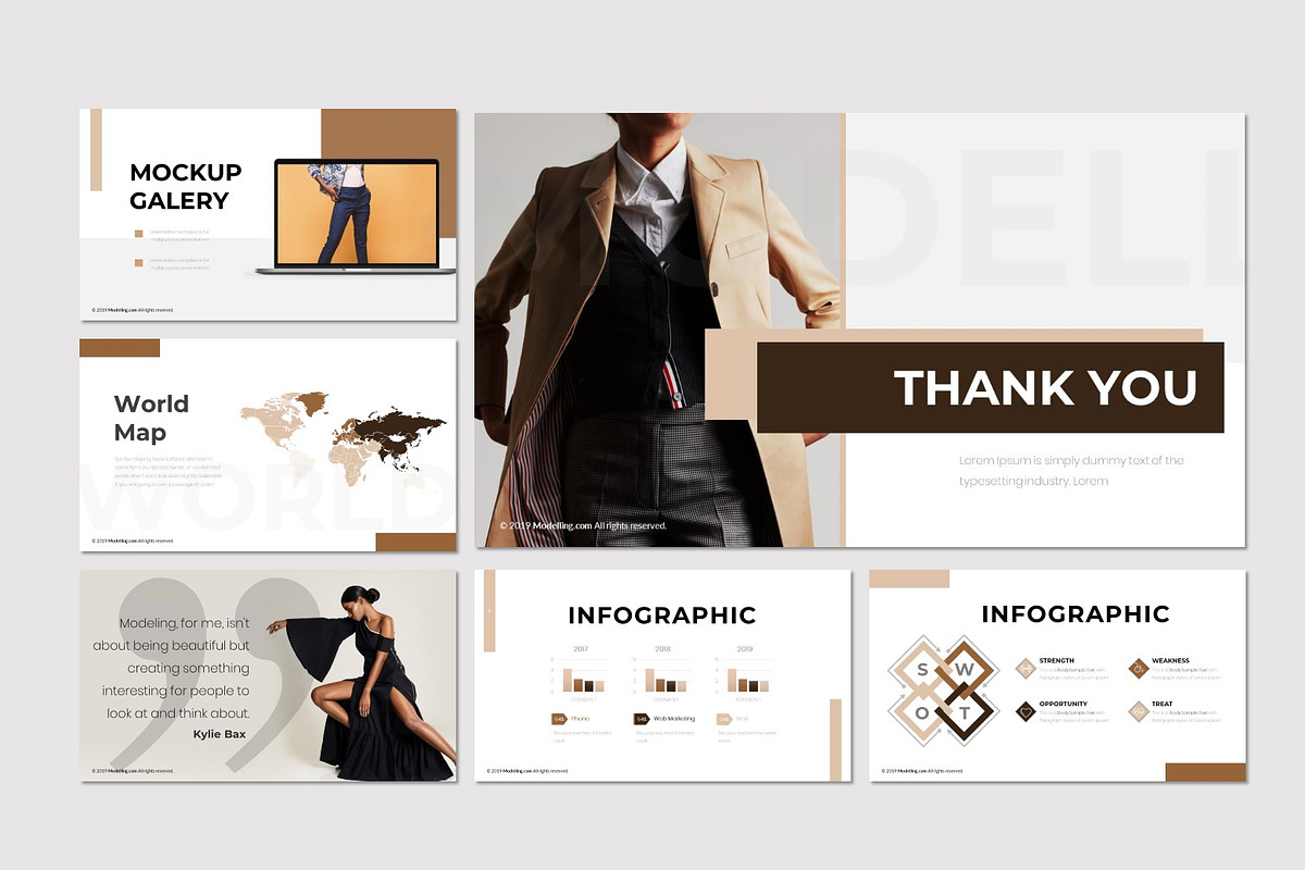 Modelling - Powerpoint Template, a Presentation Template by inspirasign ...
