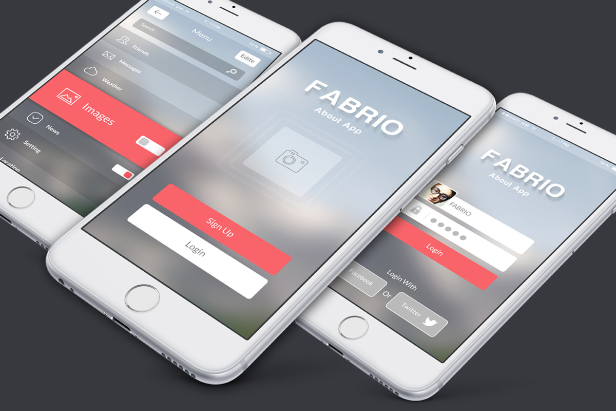 Mobile and Tablet UX UI kit 2, an UI Kit Template by Alireza Farzad ...