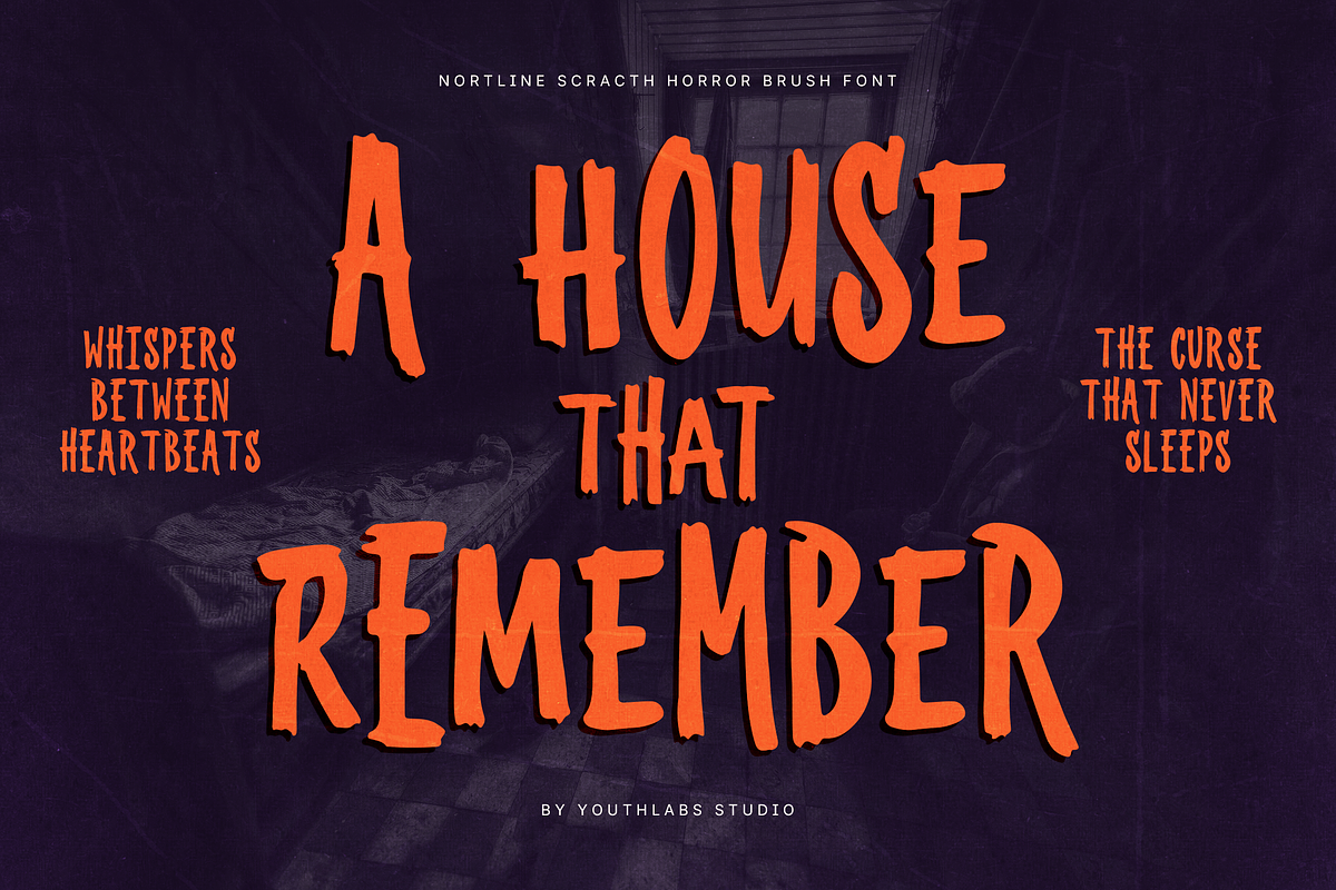 Northline Scratch – Horror Brush Font