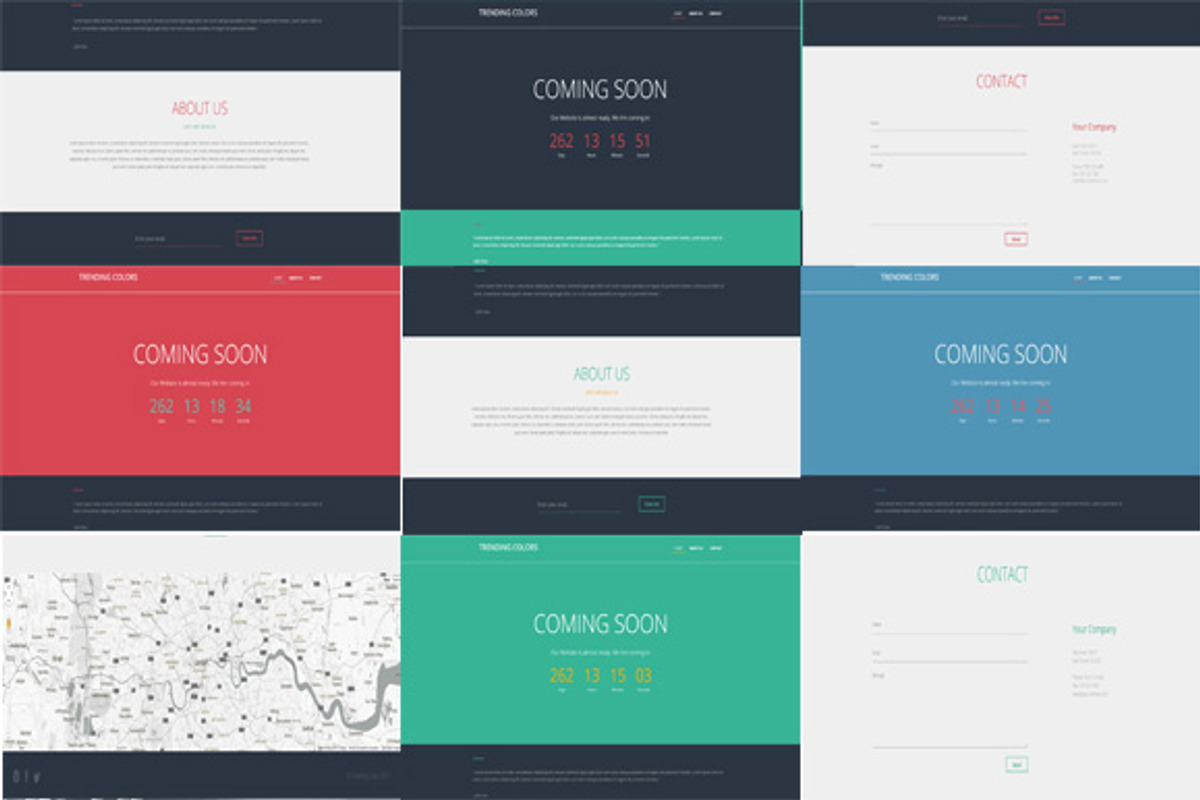Trending Colors Coming Soon, a HTML Template by earthquake