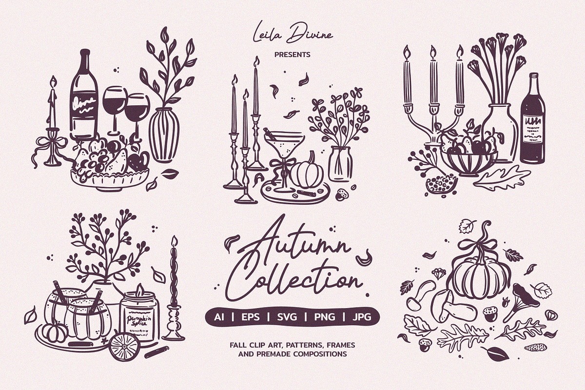 Cozy Autumn Hand Drawn Collection
