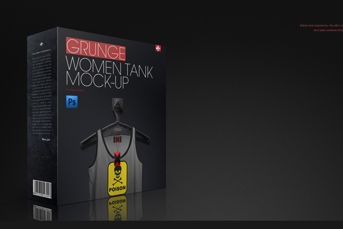 Tank 2nd Type On 5 Stages Mock-up, a Hoody Mockup by Mocca Mockups Store