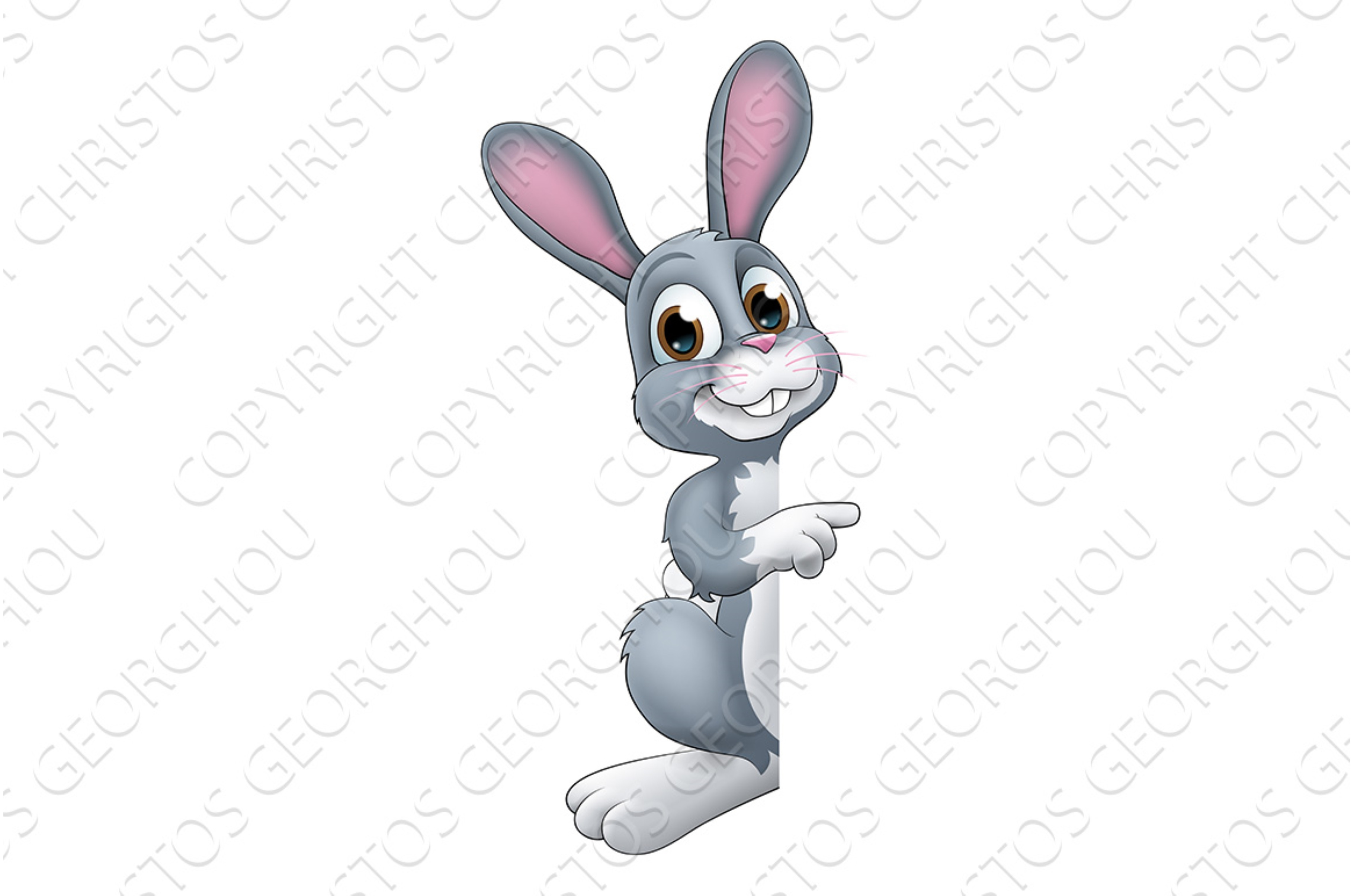 Easter Bunny Rabbit Cartoon, an Animal Illustration by Christos ...