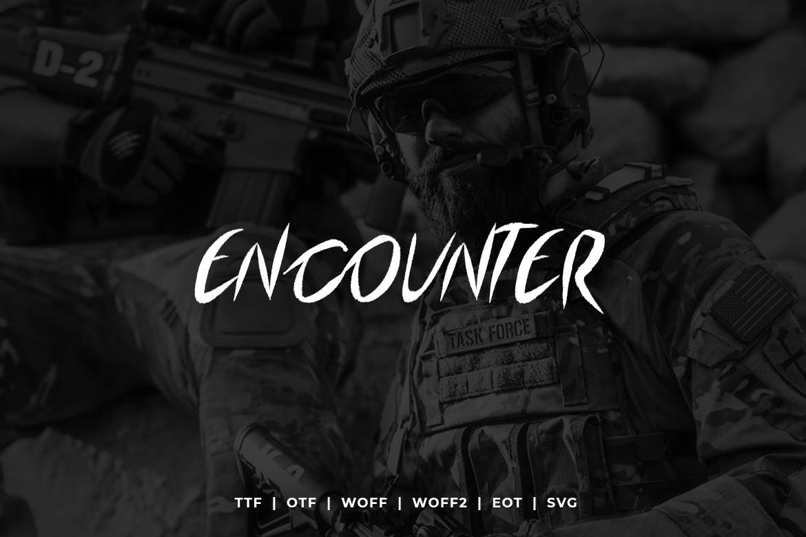 Encounter - Display Typeface, a Sans Serif Font by Webhance Studio