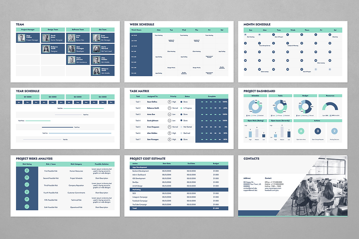 Project Process PowerPoint, a Presentation Template by JetzTemplates ...
