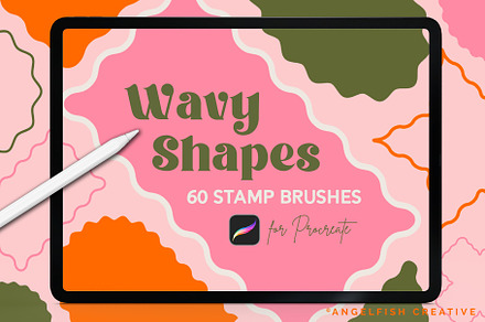 Geometric Shapes Stamps Procreate | Creative Market