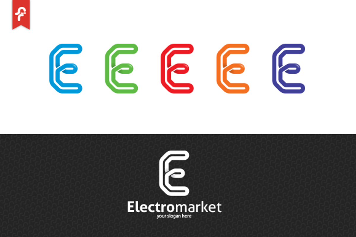 Electro Market Logo, a Branding & Logo Template by ft.studio