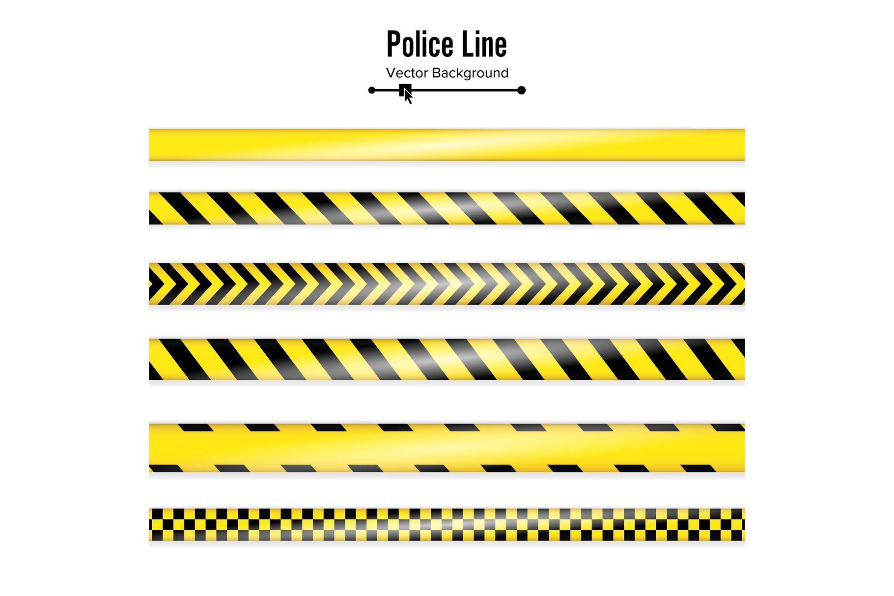Yellow With Black Police Line, an Object Illustration by pikepicture