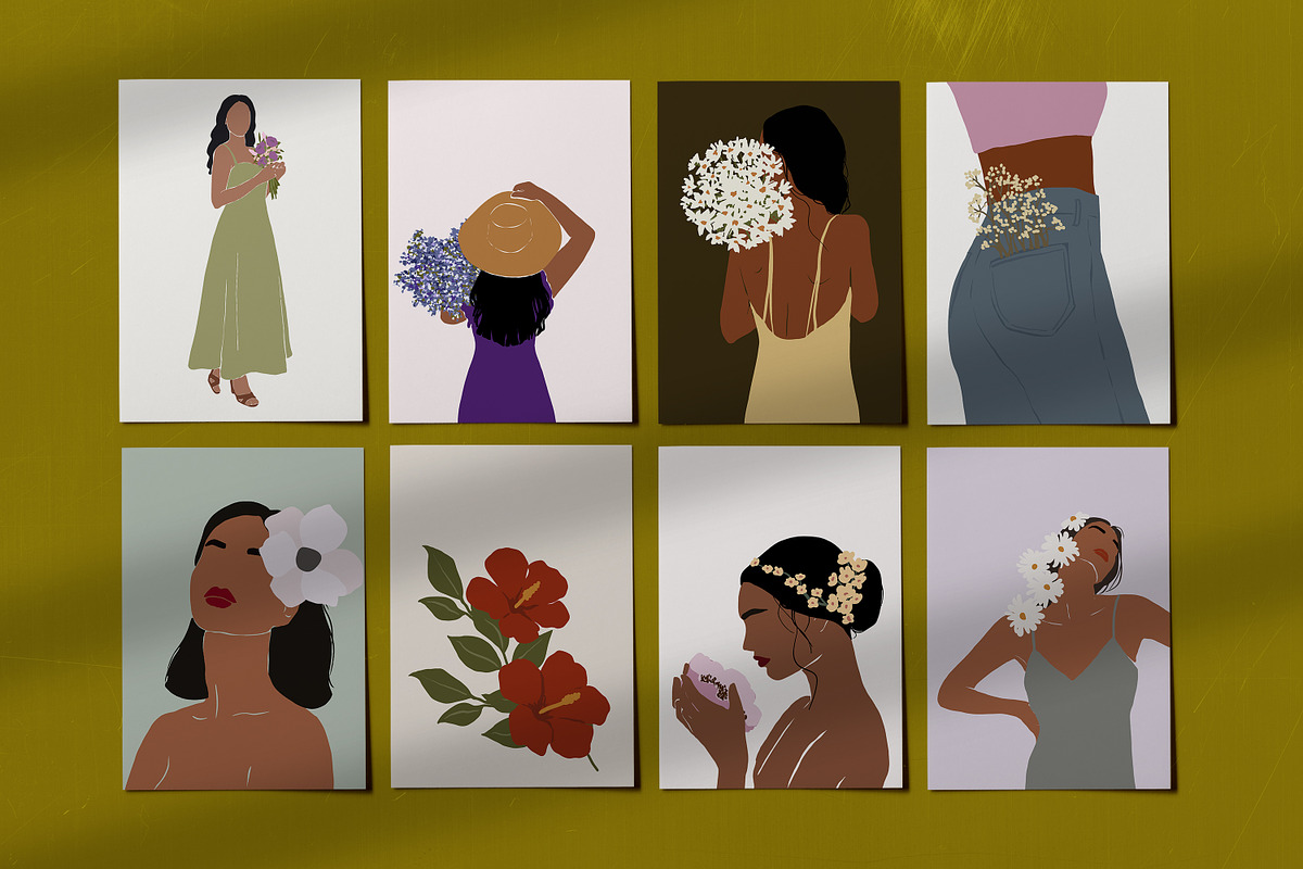 Spring Aesthetics - Women Illustration