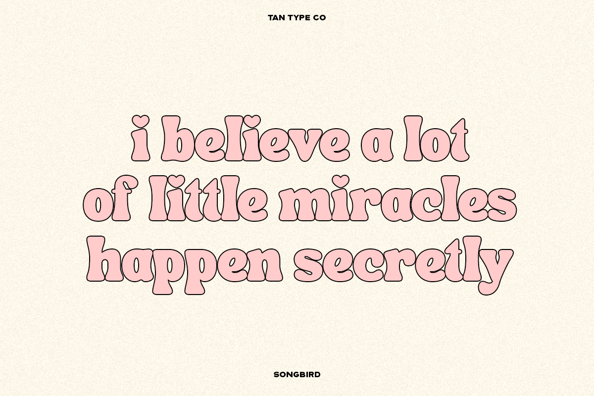 TAN - SONGBIRD, a Font by TanType