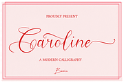 Caroline Modern Calligraphy font