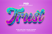 Trust 3d Editable Text Effect Style, a Layer Style Add-On by bdrobin