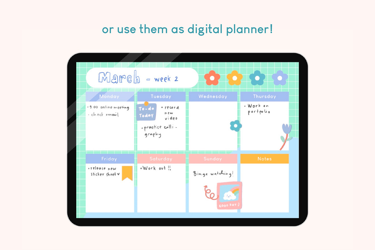 Editable Planner Template