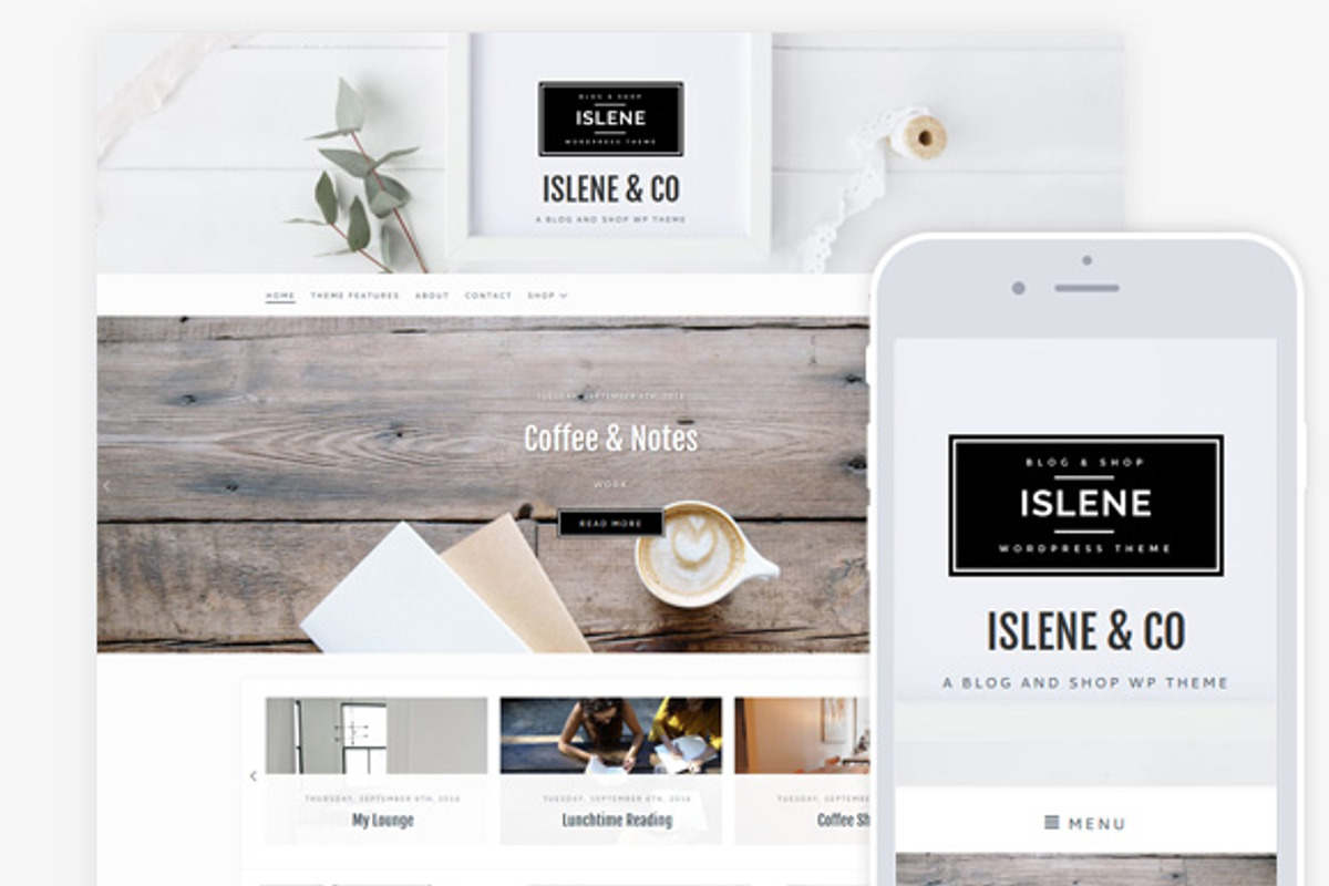 Islene / Blog & eCommerce Theme, a WordPress Template by AlienWP
