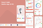 Smart Light Mobile App UI Kit | UI Kits and Libraries ~ Creative Market