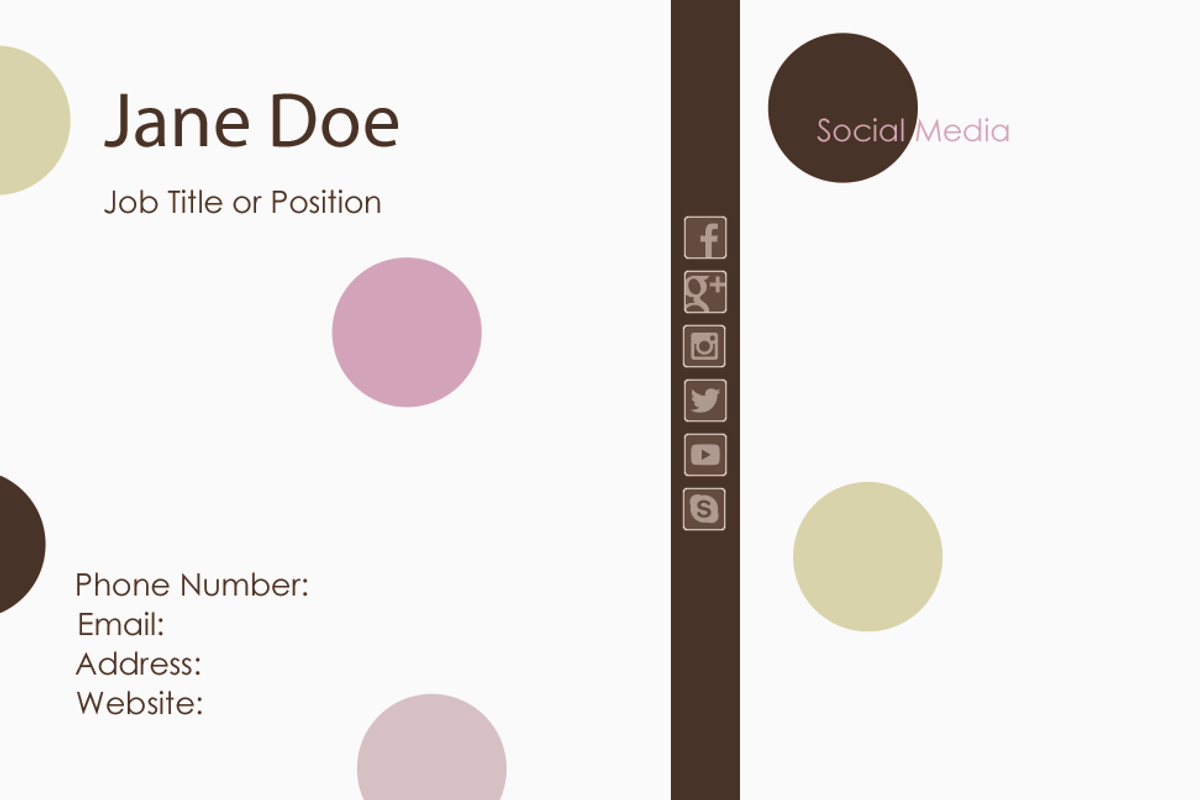 Dot Business Card Template, a Business Card Template by 1x1 Pixel Corp ...