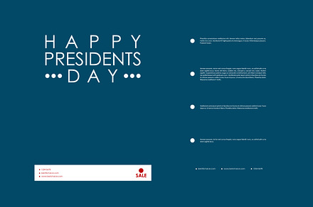 President's Day brochures, a Brochure Template by Palau