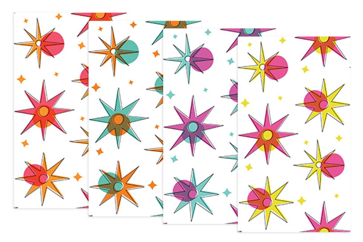 Atomic Patterns Pack 7, a Pattern Graphic by Ariel Tyndell Design