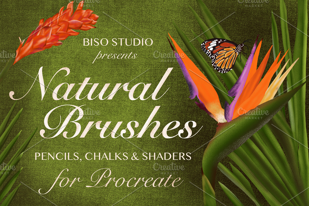 Procreate Brushes Megabundle, a Brush Add-On by Biso Studio
