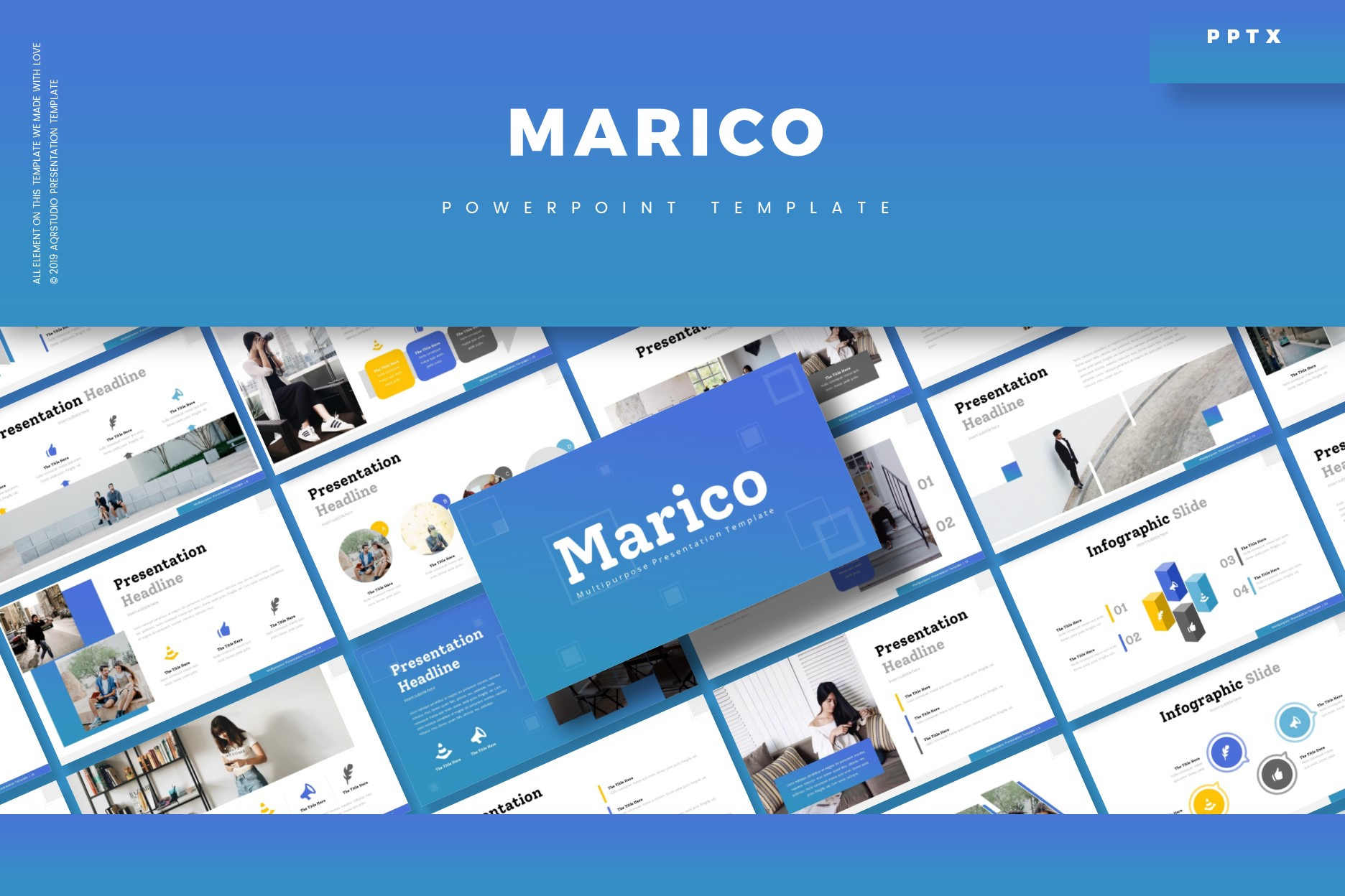 Marico - Powerpoint Template, a Presentation Template by AQR Studio