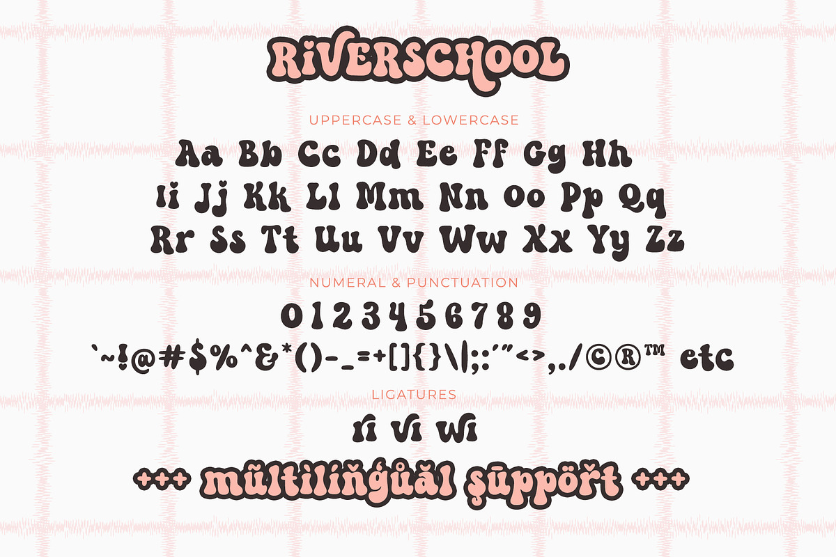 River School - Bold Retro Font