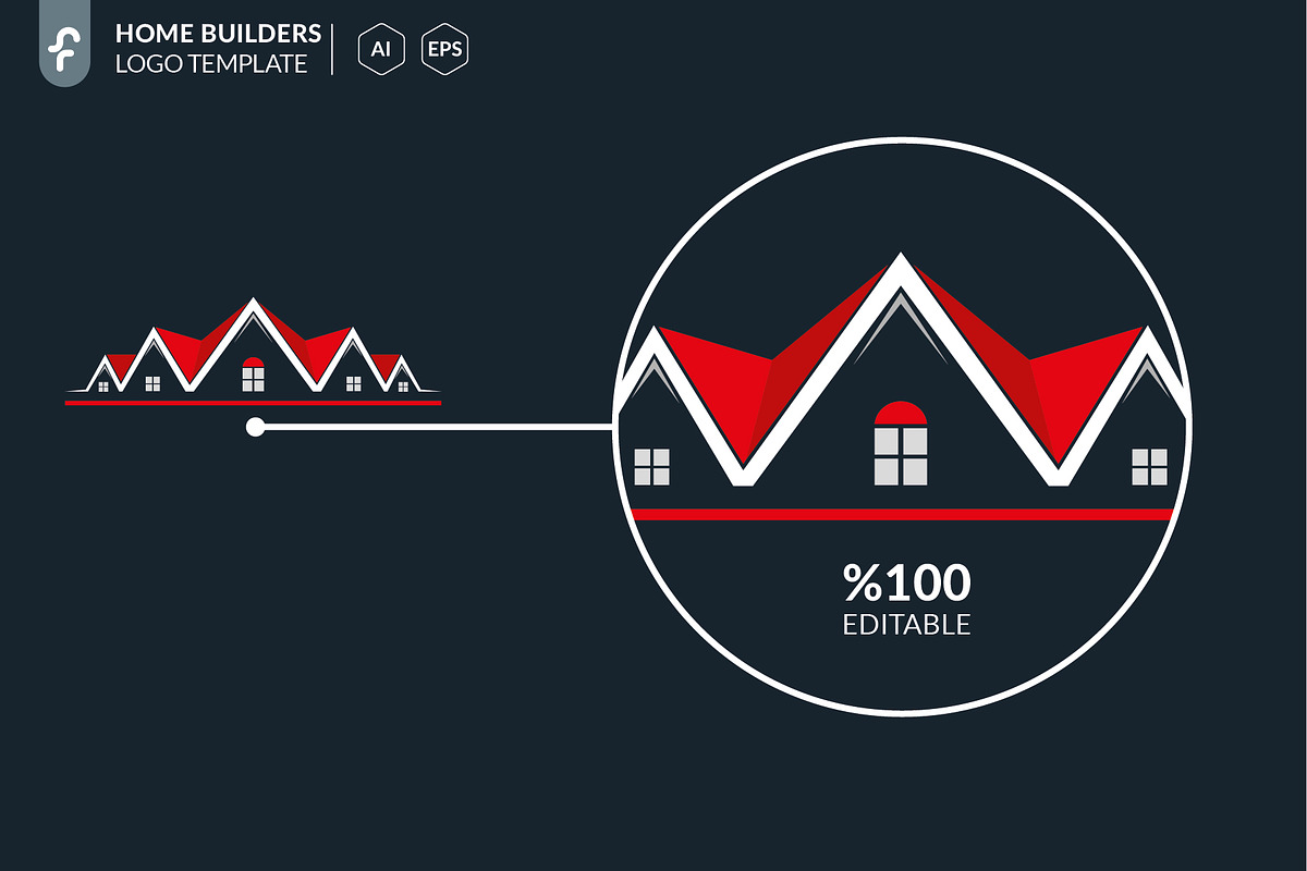 Home Builders Logo, a Branding & Logo Template by ft.studio