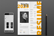 Timothy Resume Template, a Resume Template by Nina Shaw