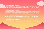 California Sunset Font Family, a Sans Serif Font by Salt & Pepper Designs