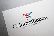 Column Ribbon Logo, a Branding & Logo Template by EmilGuseinov